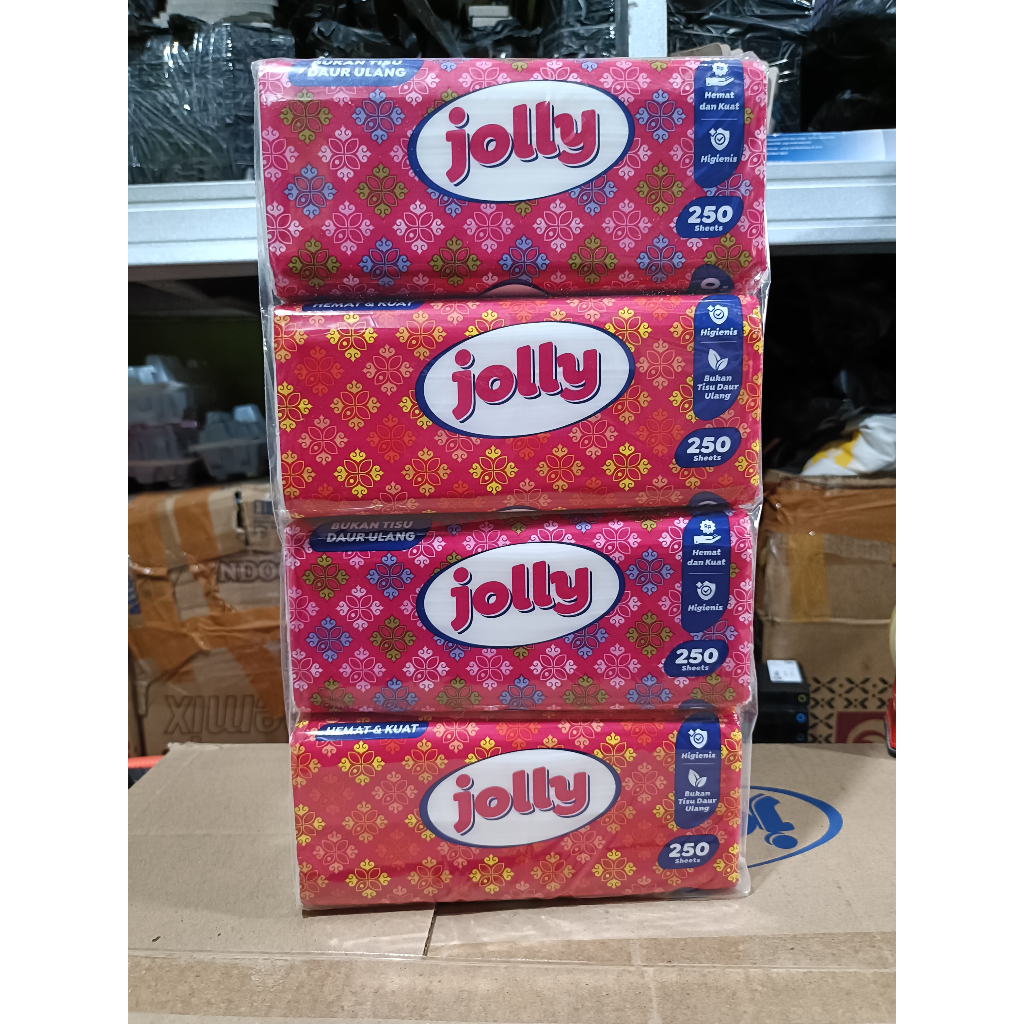 Jual Tisu Jolly 250 Sheets Terbaru Isi 4 Pcs (Satu Paket isi 4 pcs ...