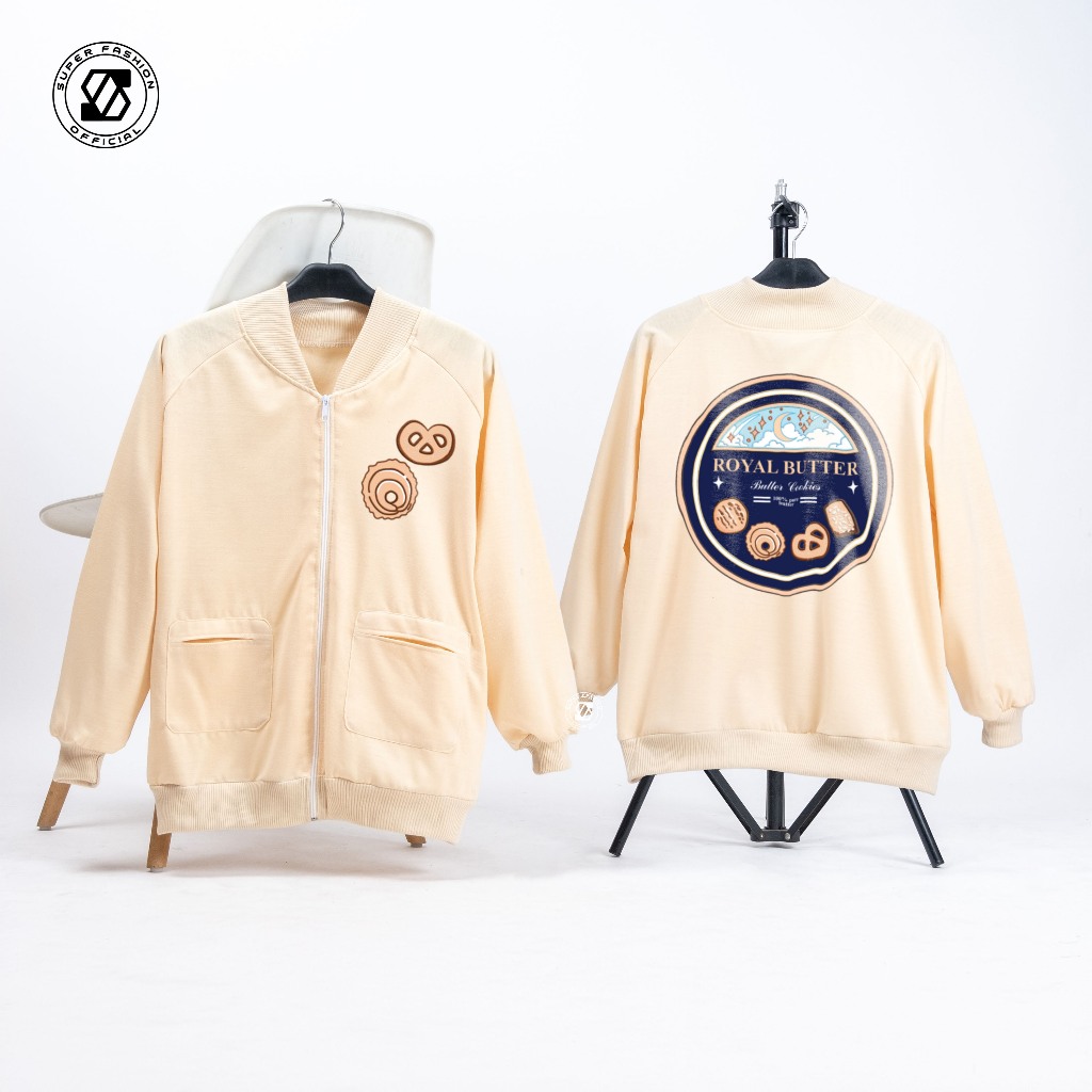 Jual SS - ROYAL COOKIES Jacket Varsity Baseball Wanita Dan Pria Korean ...