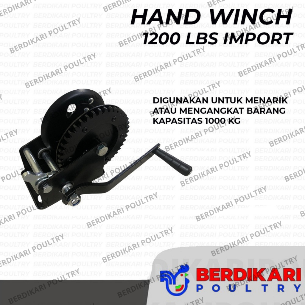 Jual Hand WInch / HandWinch / Katrol Manual / Kerekan / 1200 LBS ...