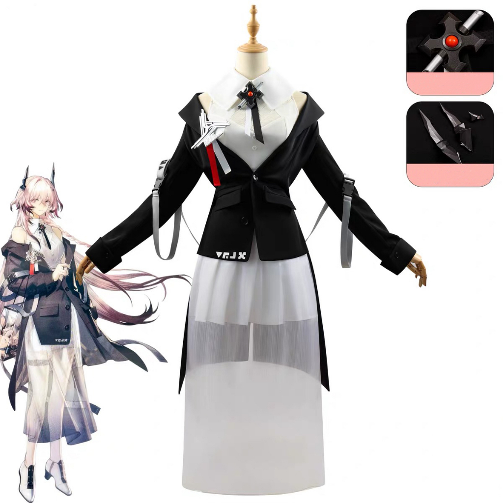 Jual Anime Game Arknights Theresa Civilight Eterna Cosplay Costume ...