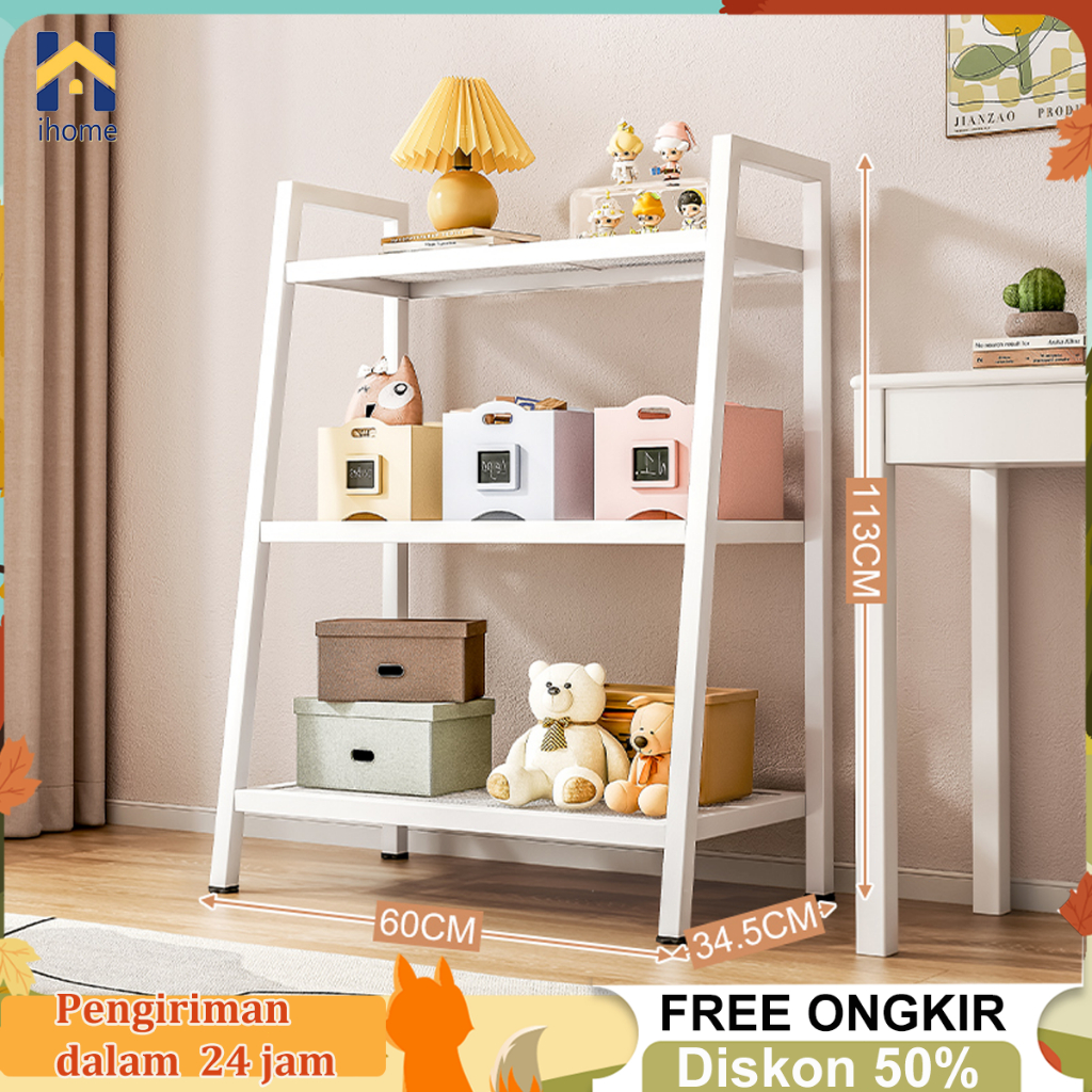 Jual IH Rak Dapur Besi Rak Buku Minimalis Rak Balkon Ruang Tamu Rak ...