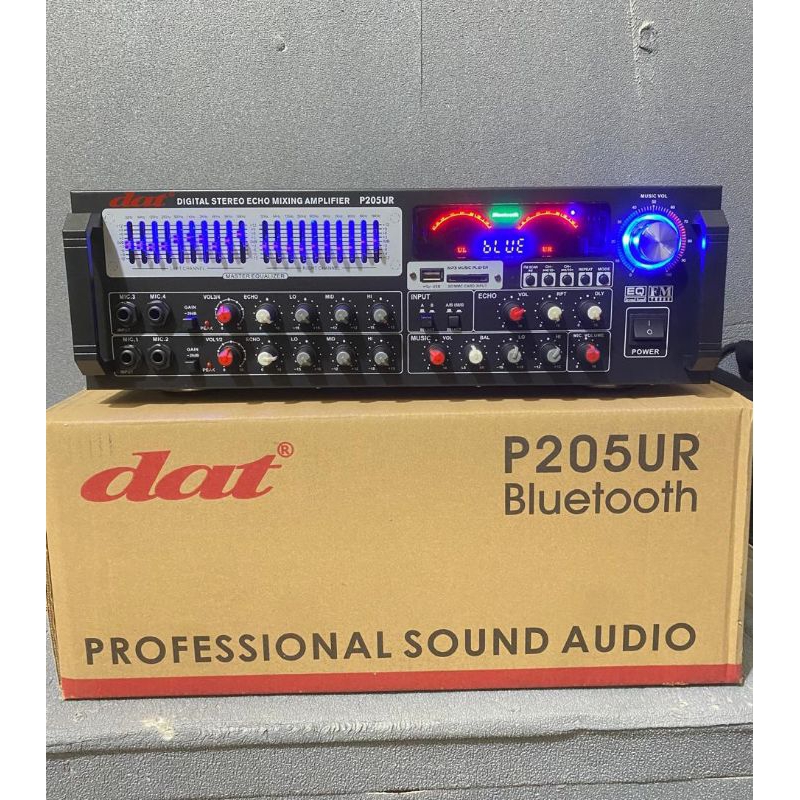 Jual Power amplifier DAT P205UR professional karaoke ampli bluetooth ...
