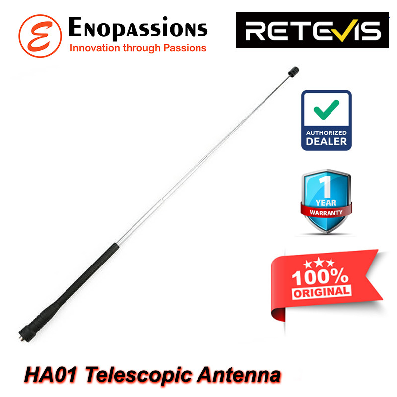 Jual Retevis HA01 VHF/UHF Telescopic Antenna 10 Watt Untuk Radio HT SMA ...