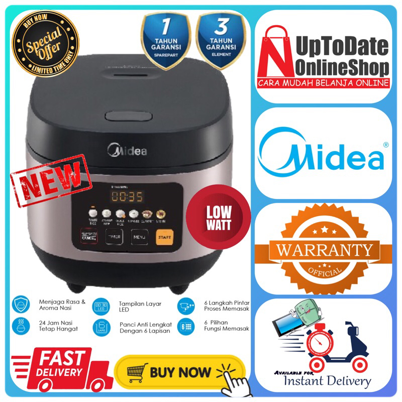 Jual RICE COOKER DIGITAL MIDEA MB-FS5020W MBFS5020W 5020W RICE COOKER ...
