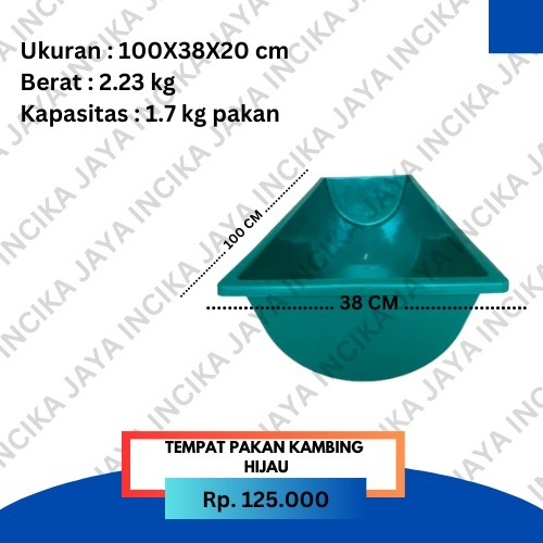 Jual TEMPAT PAKAN KAMBING HIJAU / DOMBA - PRODUK ORIGINAL KUALITAS ...