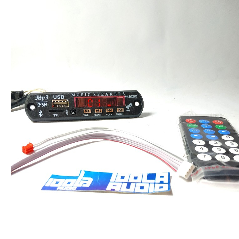 Jual KIT Modul MP3 Bluetooth 2 Socket | Modul Bluetooth MP3 USB FM ...