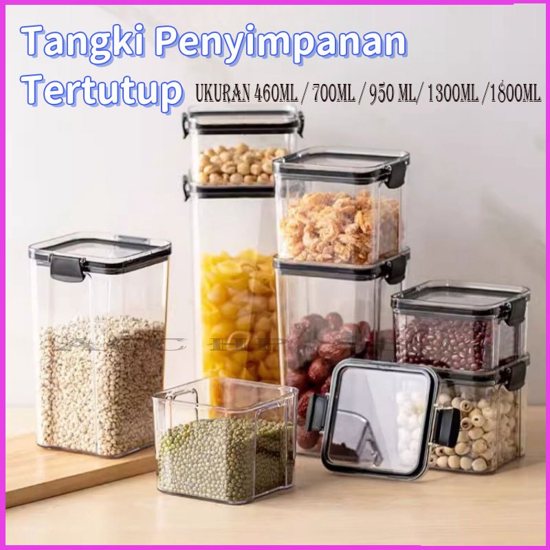 Jual Acchp Kotak Toples Kedap Udara Cemilan 460ML 700ML 950ML 1300ML ...