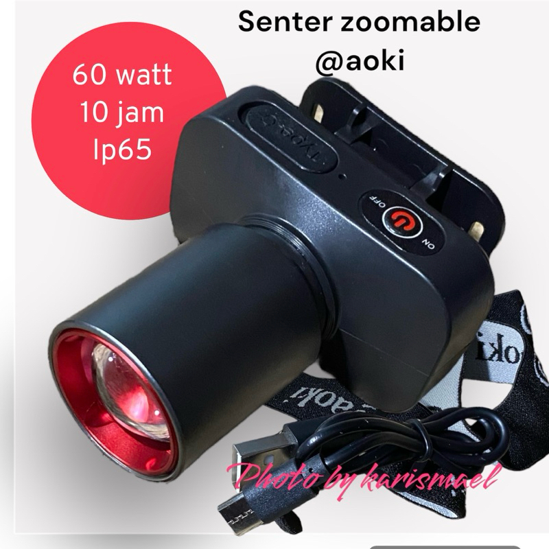Jual Senter Kepala Led Zoom Besi @aoki /Luby | Shopee Indonesia