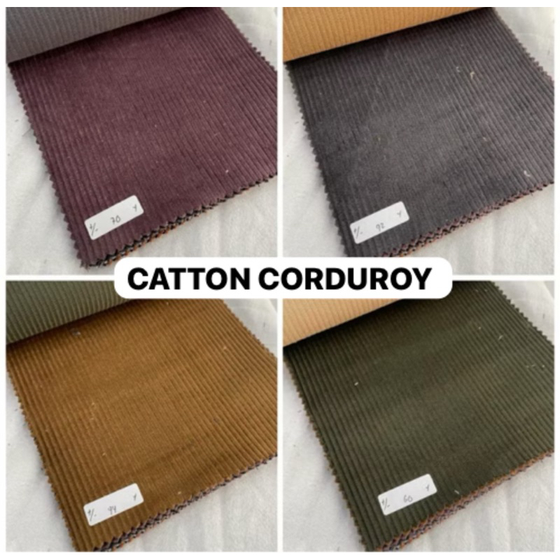 Jual Kain Corduroy full catton harga meteran (0,5m)/50cm X150 | Shopee ...