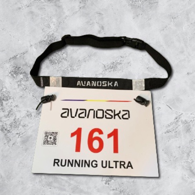 Jual Avanoska Number Belt Running Unisex memasang BIB (Nomor Lari ...