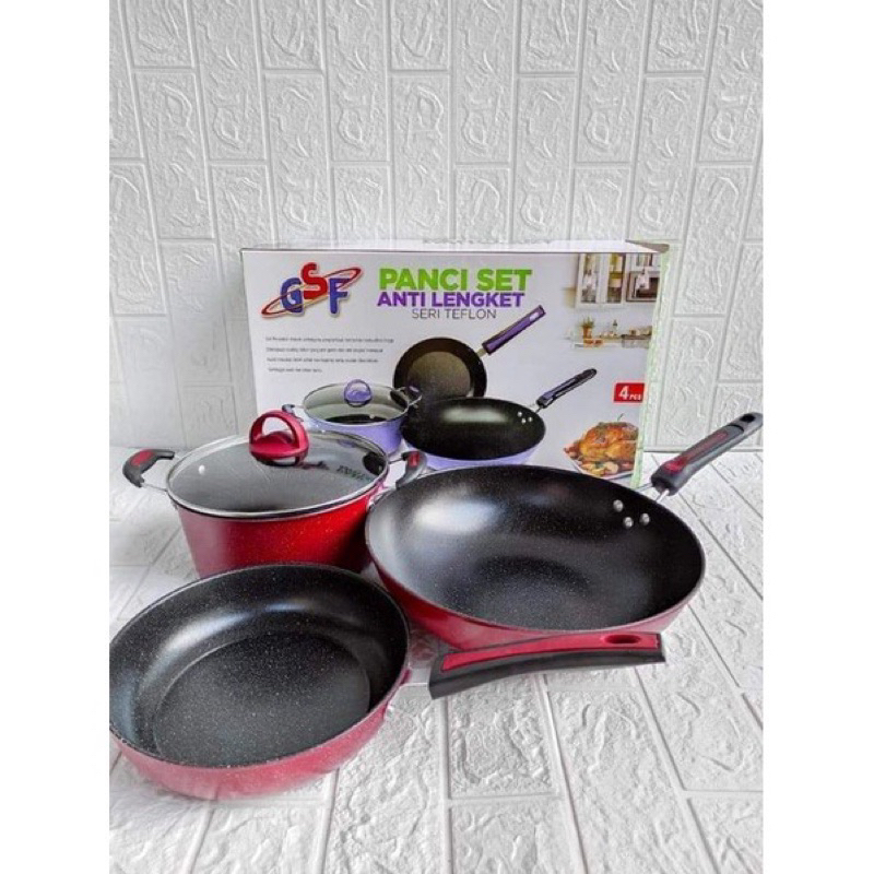 Jual PANCI SET SERI TEFLON - GSF | Shopee Indonesia