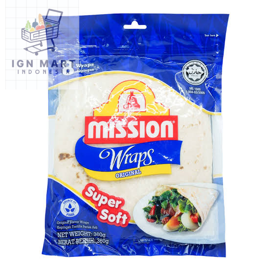 Jual Mission Wraps Original Super Soft Kulit Tortilla Kebab | Shopee ...