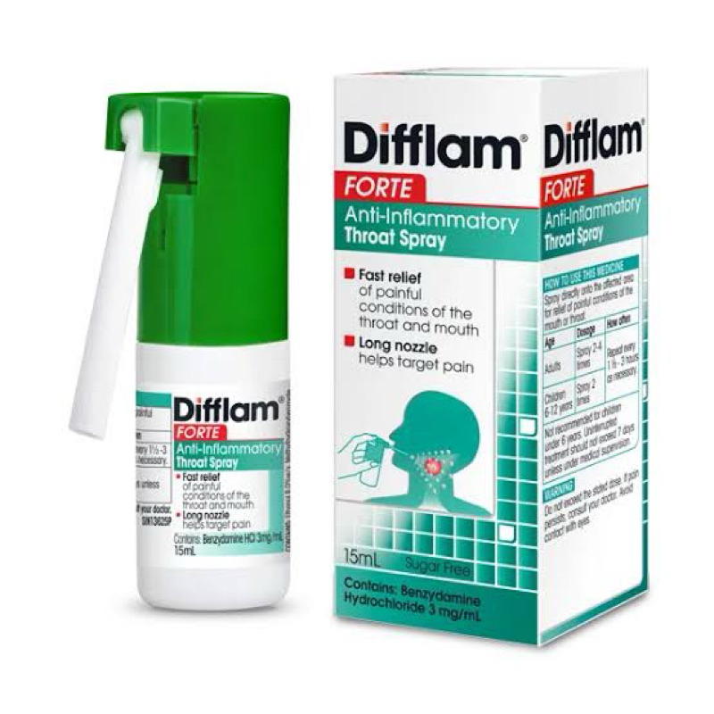 Jual Difflam Forte Anti Inflammatory Throat Spray (15ml) Malaysia ...