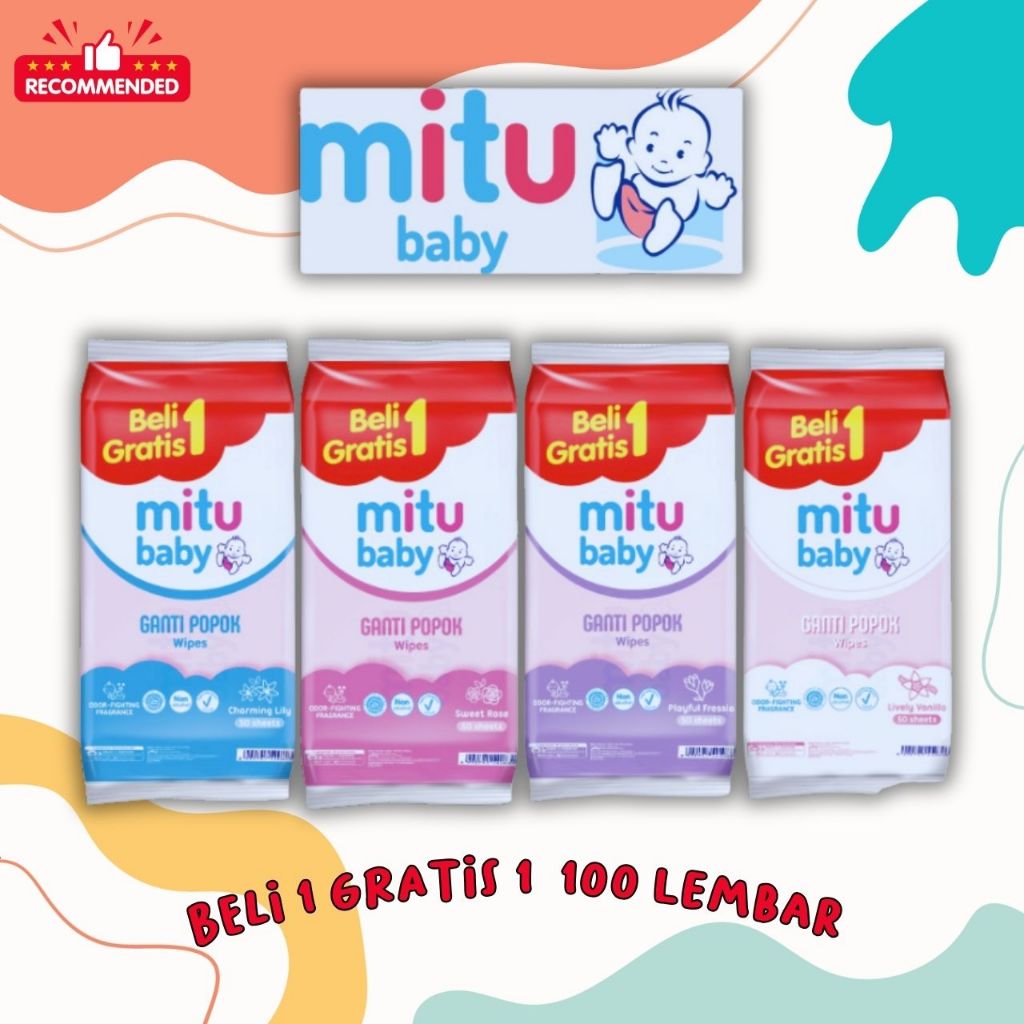 Jual Tissue Tisu Basah Bayi Mitu Baby Fresh BELI 1 GRATIS 1 | Shopee ...