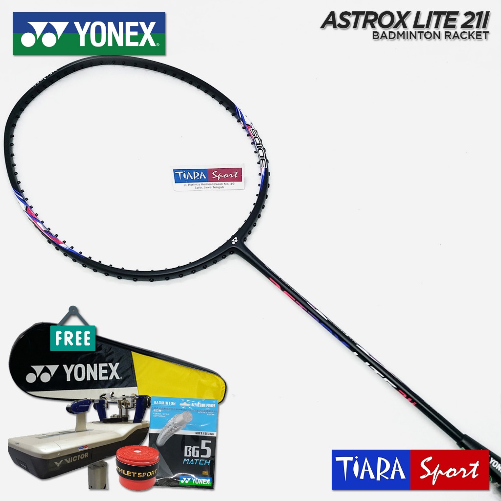 Jual Raket YONEX Astrox Lite 21i - Black Pink - 5U Badminton Racket Free Tas Senar Grip | Shopee ...