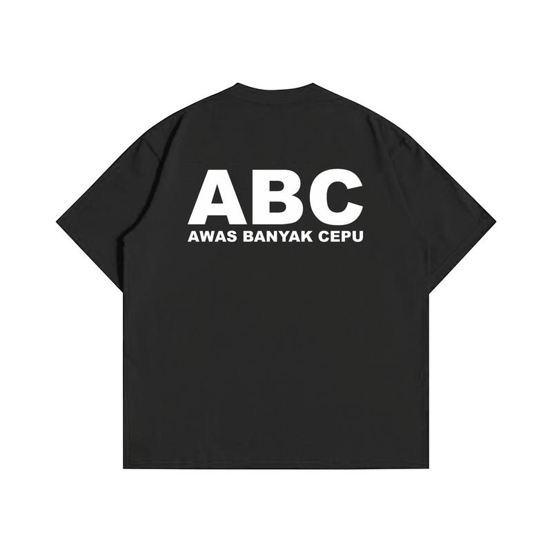 Jual Kaos AWAS BANYAK CEPU Kaos ABC Viral Baju Pria Wanita Cotton 24S ...