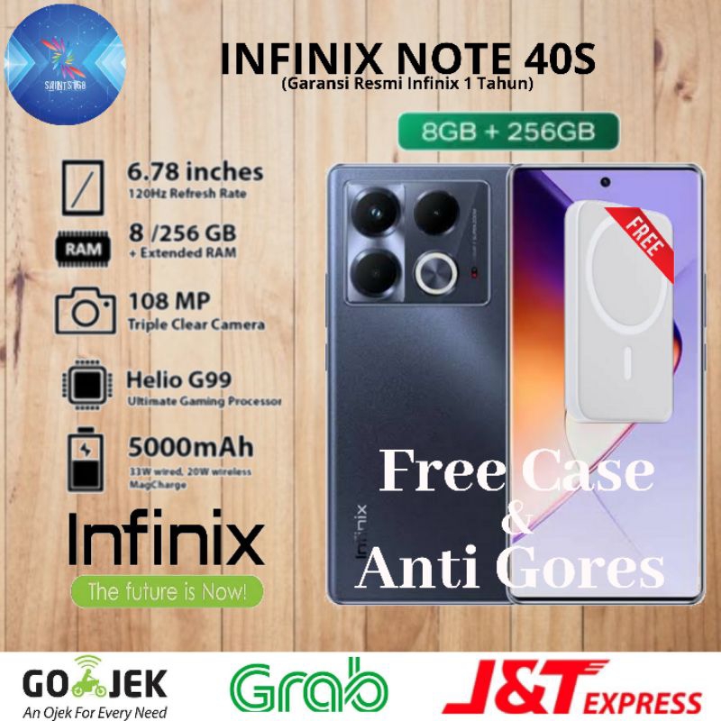 Jual INFINIX NOTE 40S NFC RAM 8GB MEMORY 256GB 8/256GB GARANSI RESMI INFINIX 1 TAHUN - CURVE ...