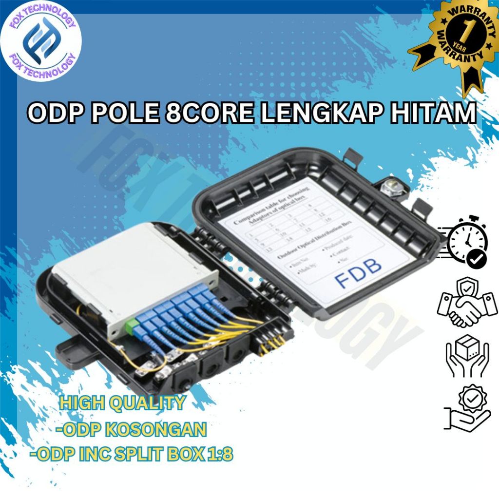 Jual [𝐇𝐈𝐆𝐇 𝐐𝐔𝐀𝐋𝐈𝐓𝐘] ODP 8 Core Pole Model Splitter Box - ODP Tiang 8 Core Warna Hitam / Putih ...