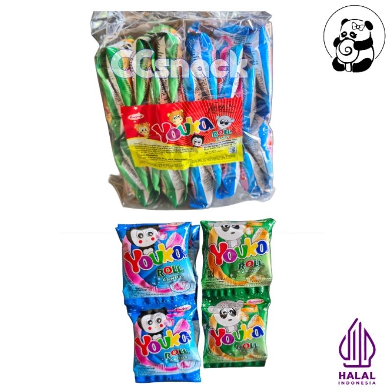 Jual YOUKA ROLL CANDY PAK ISI 20 | Shopee Indonesia