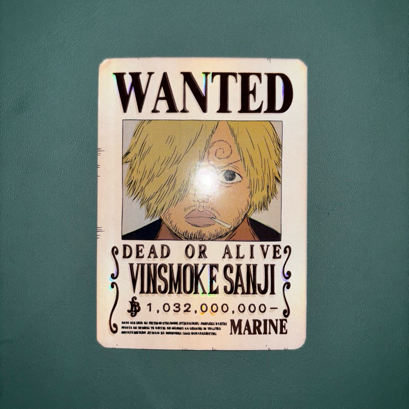 Jual Chatime x One Piece Special Edition - Vinsmoke Sanji Bounty Poster ...