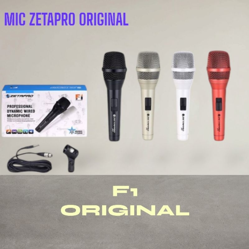 Jual MIC KABEL ZETAPRO F1/F-1/F 1 MICROPHONE CABLE ZETAPRO ORIGINAL ...