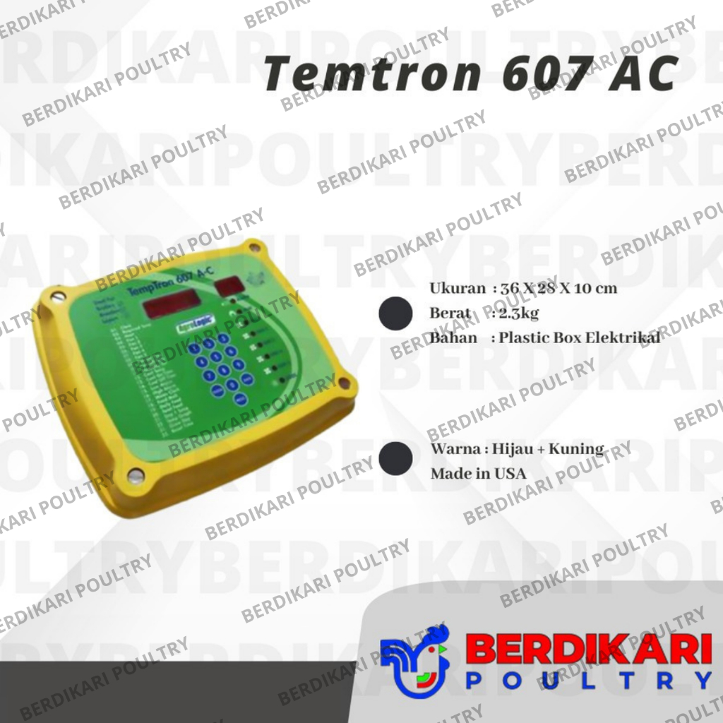 Jual Temtron 607 AC/Alat Pengontrol Suhu Kandang Closed House ...