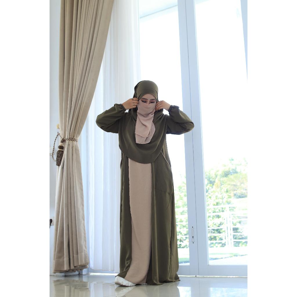 Jual Abaya Syafa One Set Hijab Pashmina Oval!! Free bros saat live ...