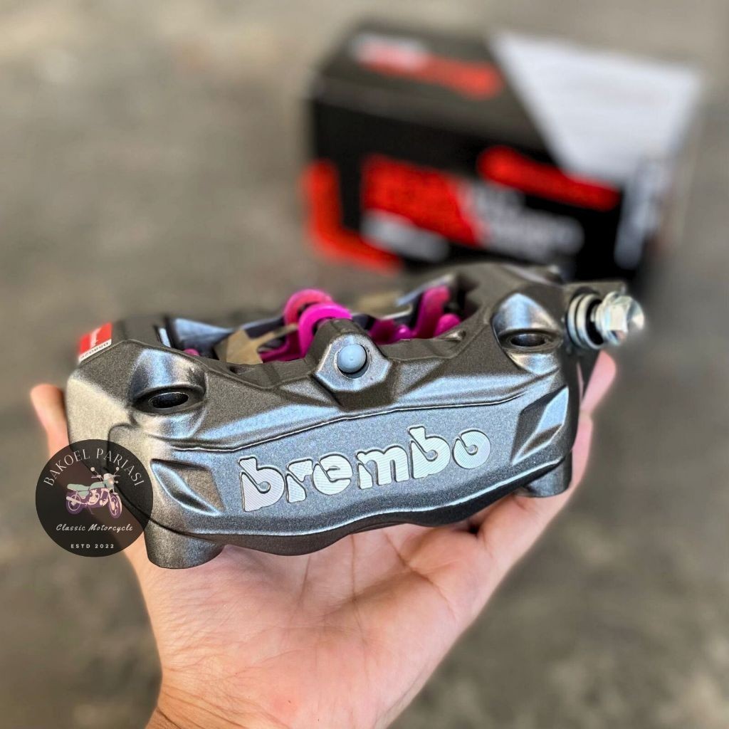 Jual KALIPER 4 PISTON BREMBO M3 M432 GREY PICTH 100 MONOBLOCK M432 CALIPER BREMBO DEPAN M432 ...