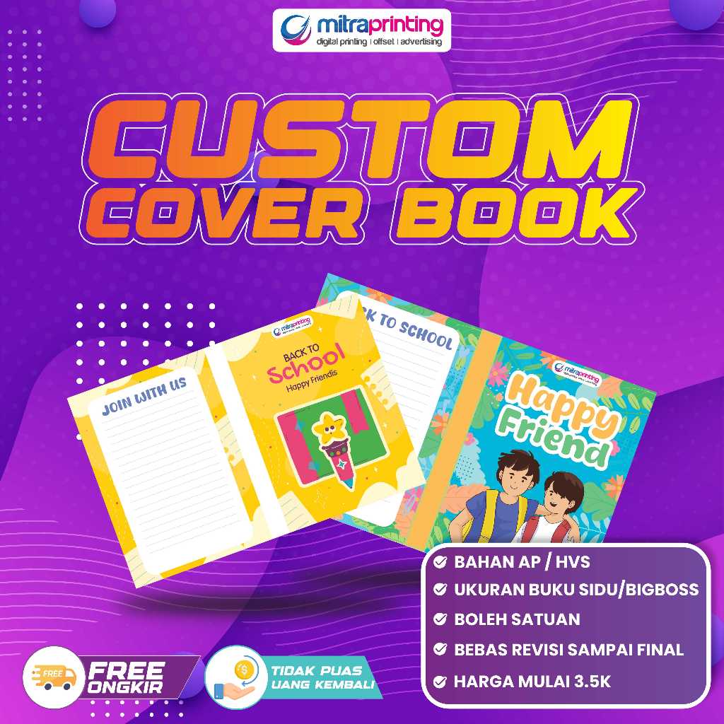 Jual Sampul Buku - Cover Buku Tulis SIDU/BIGBOSS - Custom Desain Gambar ...