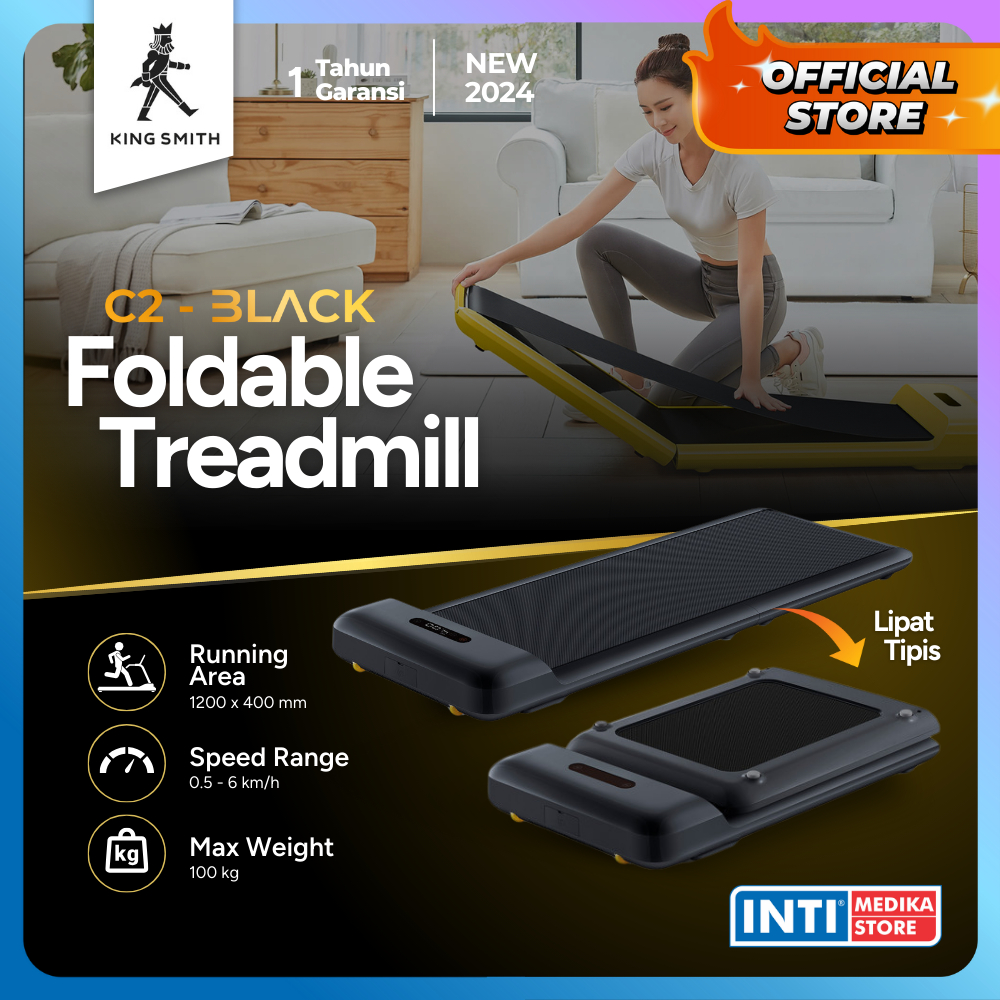 Jual KINGSMITH - Simple Treadmill C2 BLACK Foldable Walkingpad Panel ...