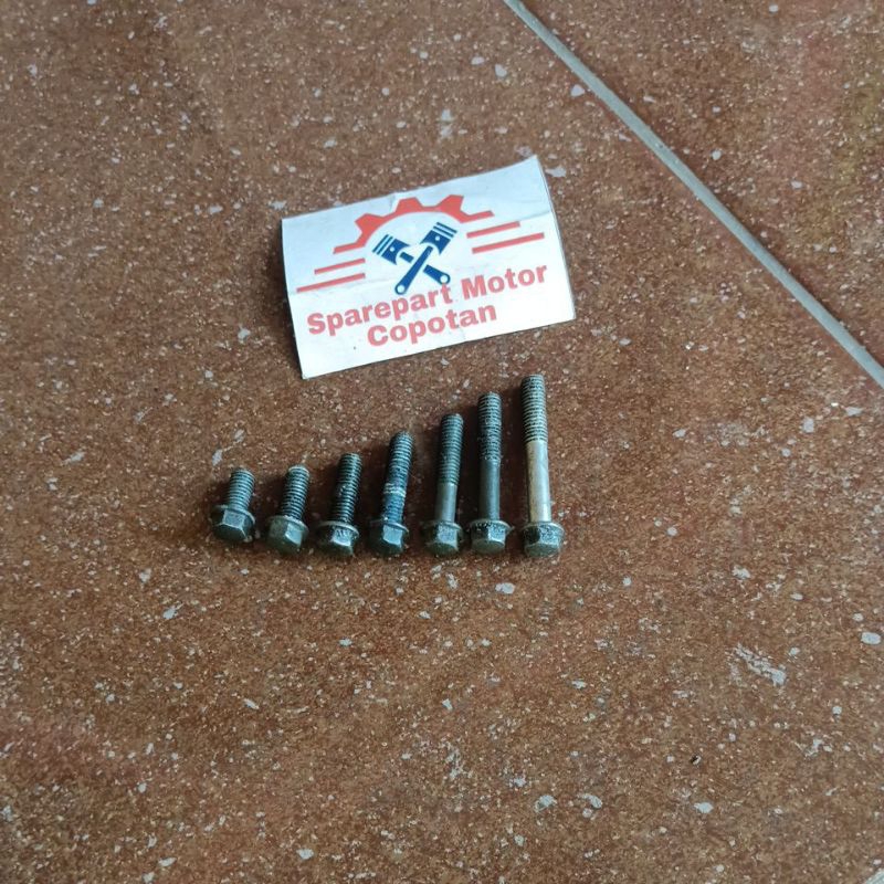 Jual baut mesin baut cvt motor m6 kunci 8 panjang 1-4 cm ori | Shopee Indonesia
