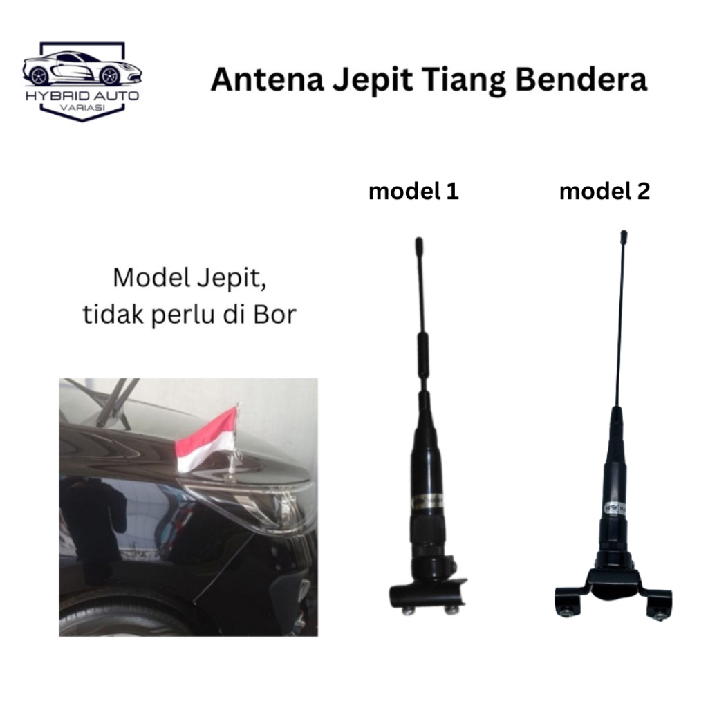 Jual Antena Tiang Bendera Universal Mobil//Merah Putih Mobil Motor ...