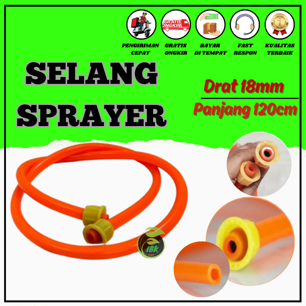 Jual Selang Sprayer Elektrik Manual Semprot Hama Knapsac Warna Orange ...