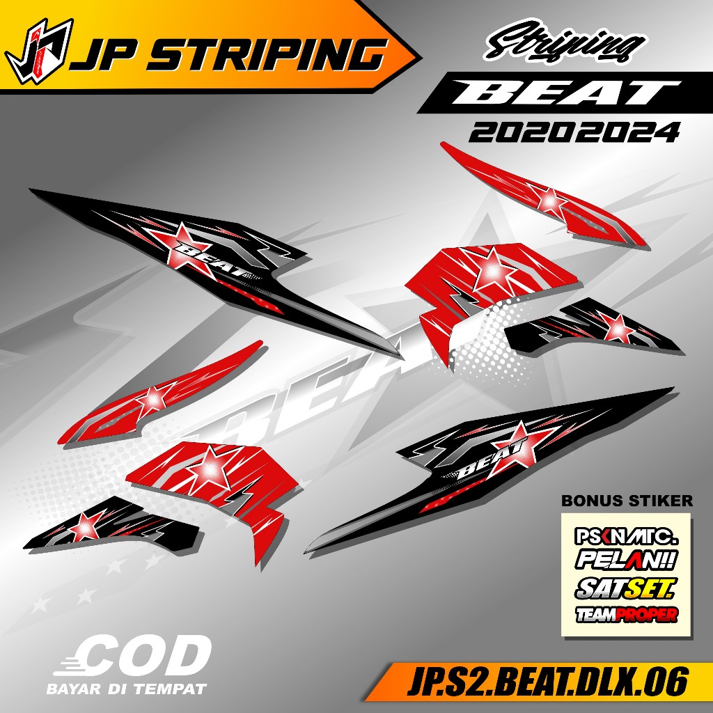 Jual Stiker New 2020 2021 2022 2023 Sticker Striping Beat Deluxe Cbs ...