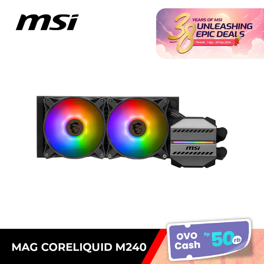 Jual MSI MAG CORELIQUID M240 ARGB - CPU Cooler Liquid Fan | Shopee ...