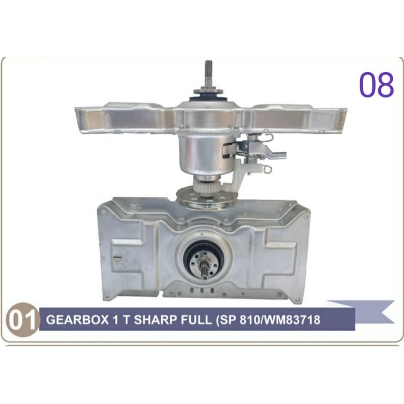 Jual Gearbox Mesin Cuci Sharp 1 Tabung Gearbok 1 Tabung Sharp Mesin ...