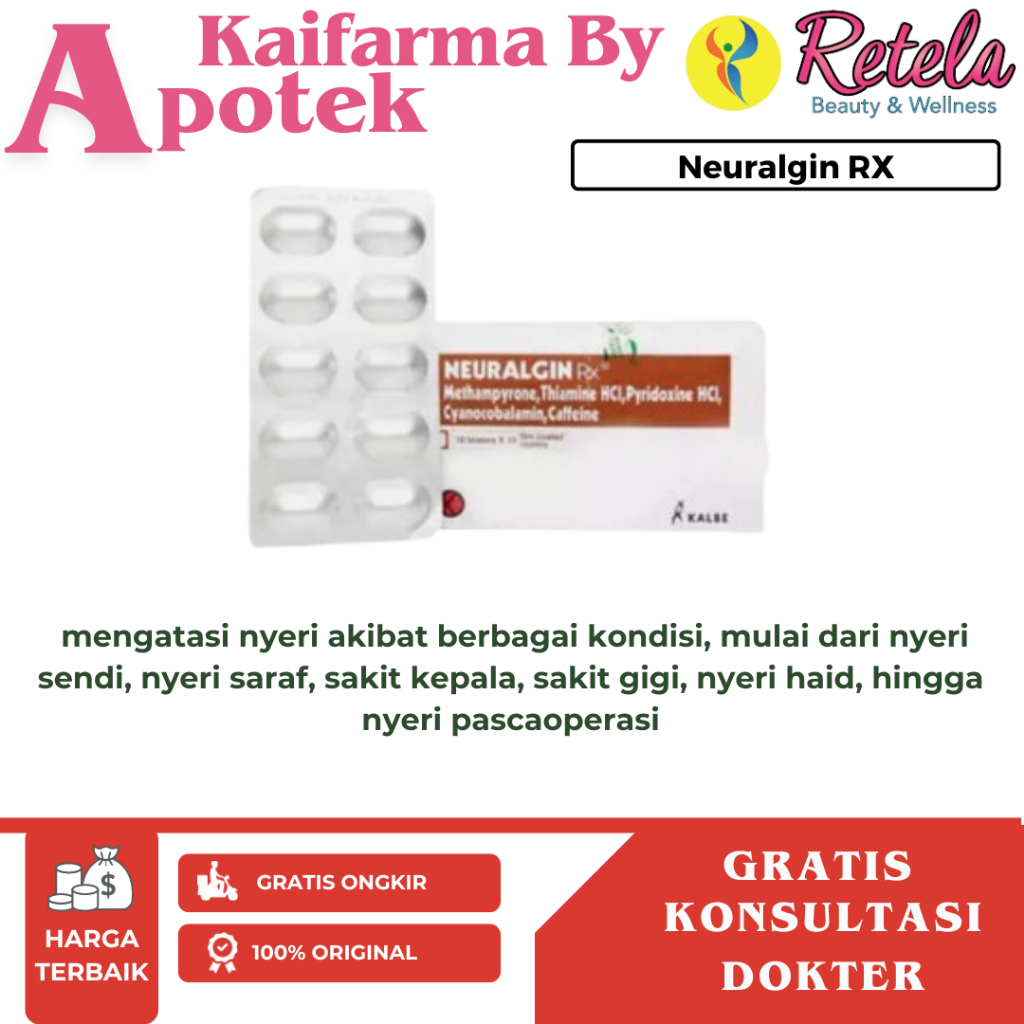 Jual Neuralgin Rx 500 Mg 1 Strip 10 Kaplet | Shopee Indonesia