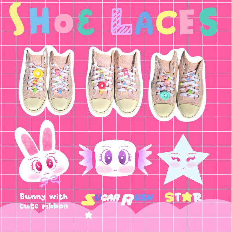 Jual BEADS SHOE LACES TALI SEPATU MANIK MANIK TALI SEPATU WARNA WARNI ...