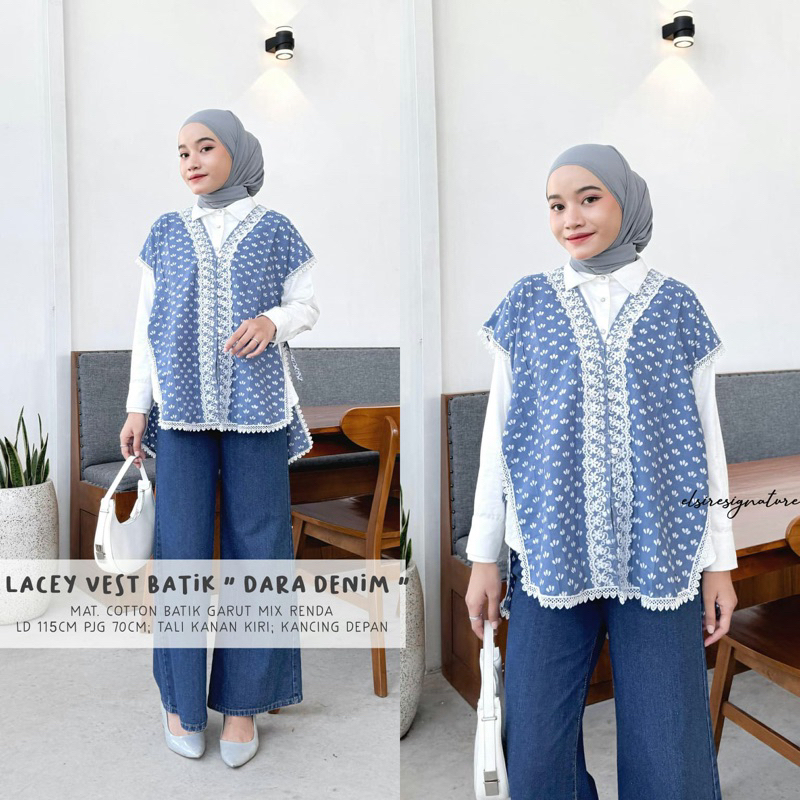 Jual Lacey Vest Batik | Shopee Indonesia