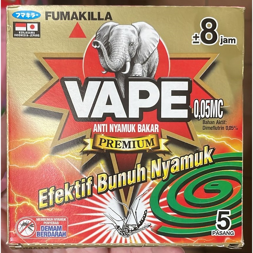 Jual Vape Bakar Premium Isi 5Pcs Durasi 8 Jam Coil Anti Nyamuk Efektif ...