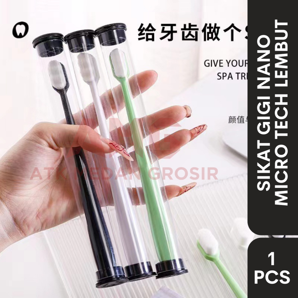 Jual SIKAT GIGI NANO MICRO TECH BULU EXTRA LEMBUT PER PCS | Shopee ...