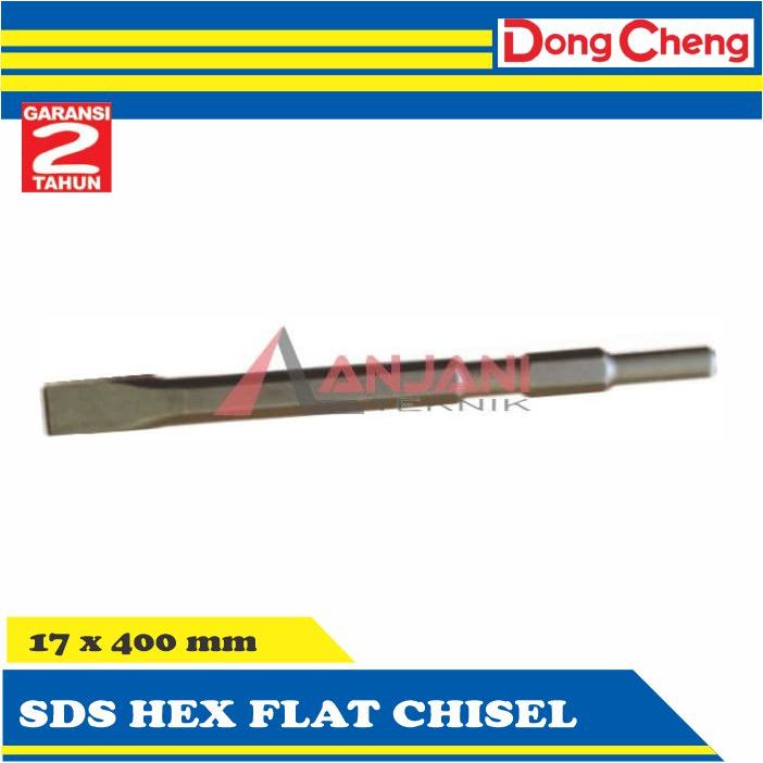 Jual DONG CHENG MATA BOBOK PIPIH 17 x 400 mm DONGCHENG SDS-HEX FLAT CHISEL BOR BETEL GEPENG ...
