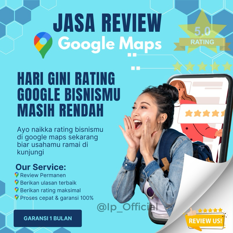 Jual Jasa Rating Gmaps/Ulasan Google Maps permanen paket 50 review ...