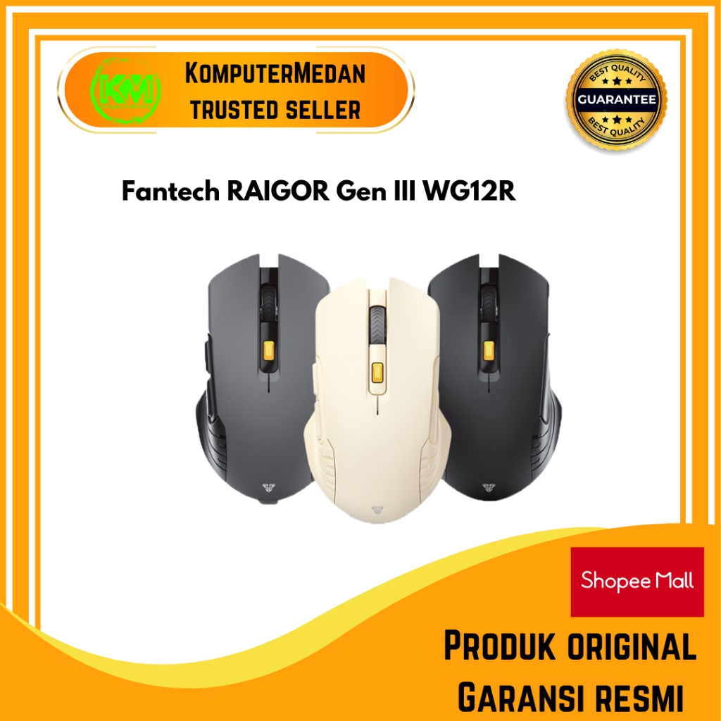 Jual Fantech RAIGOR Gen III WG12R Rechargeable Mouse Wireless Gaming ...