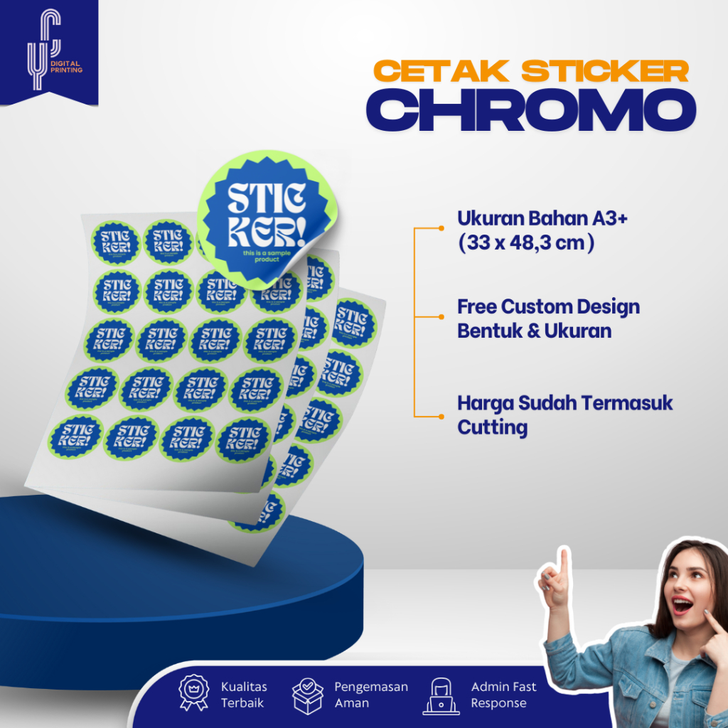 Jual Cetak Stiker Kromo A3+/ Print stiker cromo / Cetak Stiker Bontak ...
