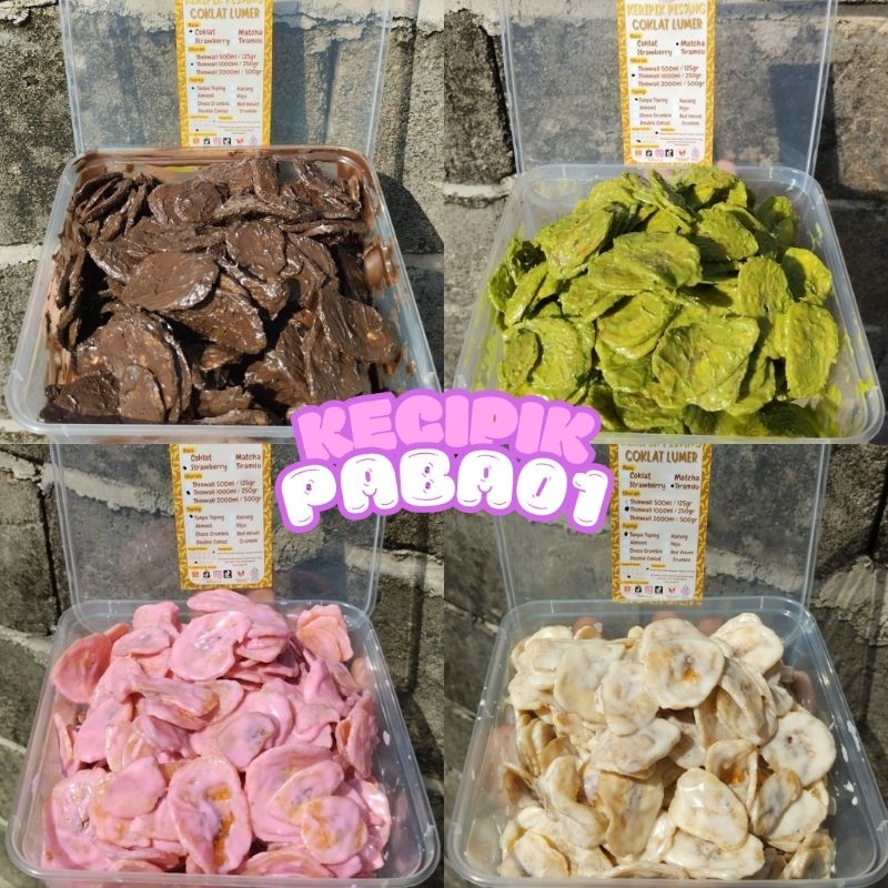 Jual Keripik Pisang Coklat Lumer - Box 1000ml Rasa Coklat Matcha ...