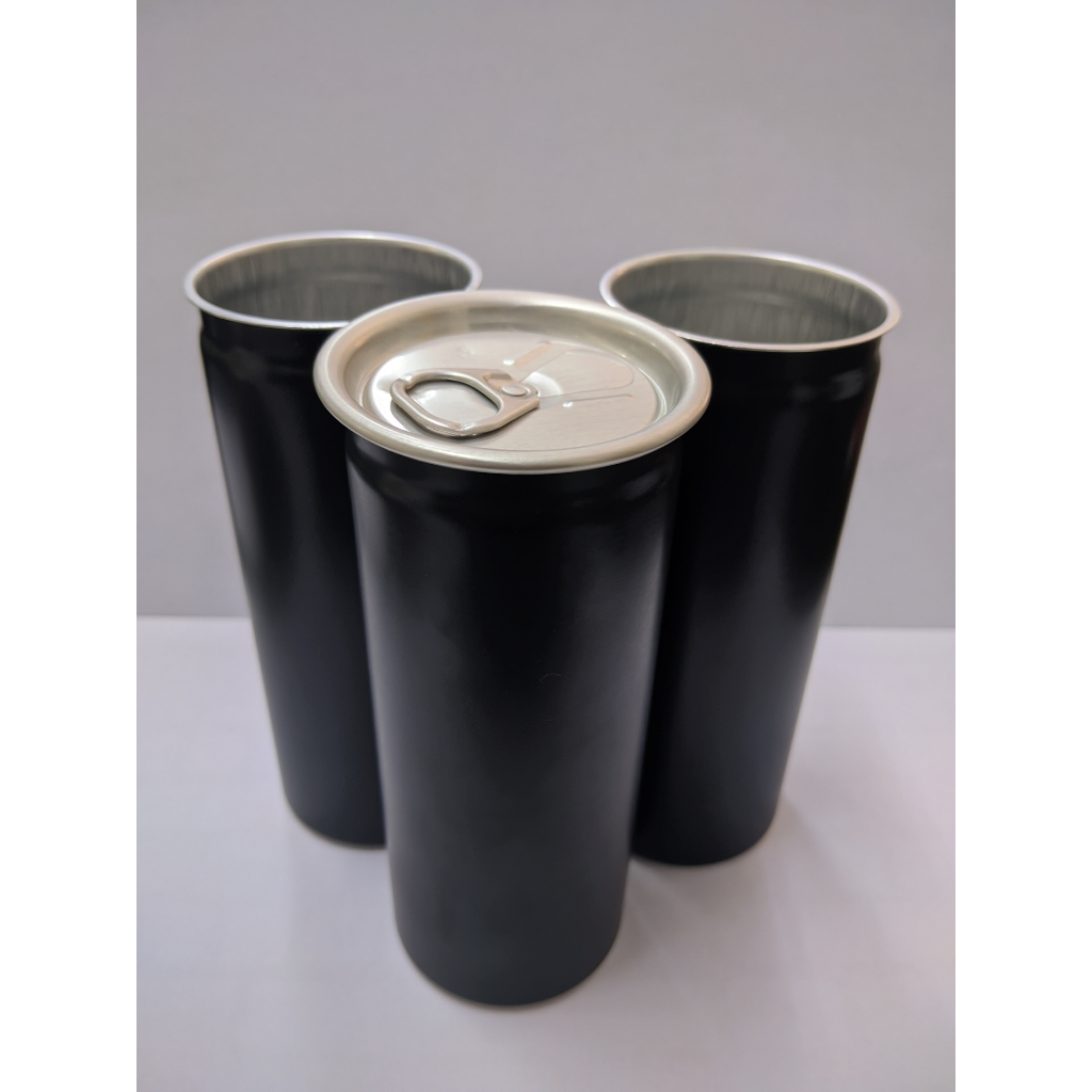 Jual Gelas Aluminium Hitam 250ml/Kaleng Kosong minuman | Shopee Indonesia