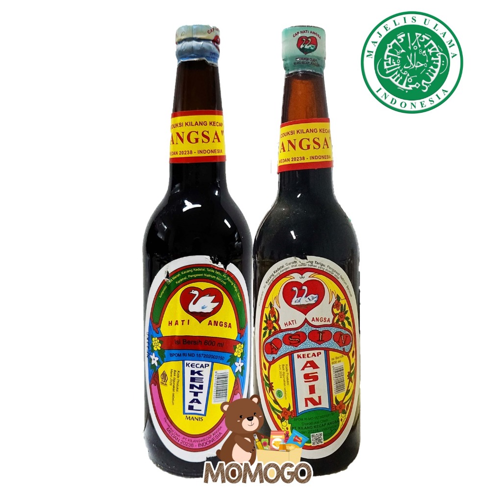 Jual KECAP HATI ANGSA ASIN/KENTAL MANIS 600ML BOTOL | Shopee Indonesia