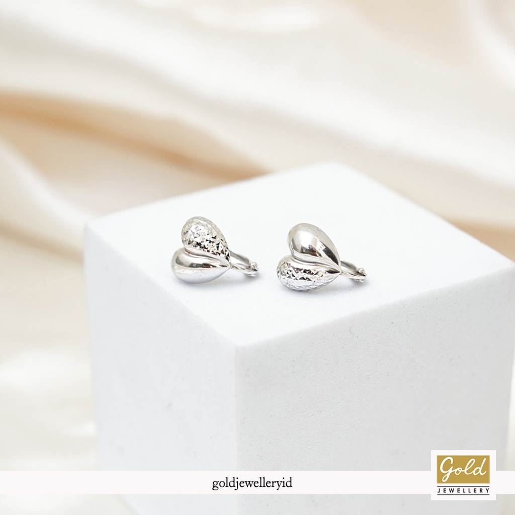 Jual Anting emas putih kadar 750 17k - PA06082400 | Shopee Indonesia
