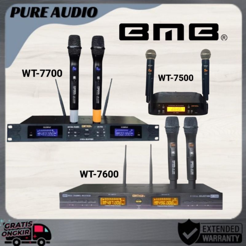 Jual MIC WIRELESS BMB WT-7500 WT 7600 WT 7700 MICROPHONE ORIGINAL ...